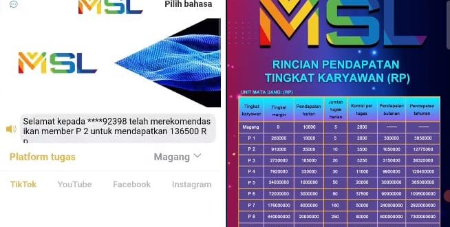 Aplikasi MSL dan BBH Indonesia Terbukti Penipuan, Berikut Ulasannya ...